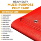 Red Heavy Duty Poly Tarps - Tarpsplus.com