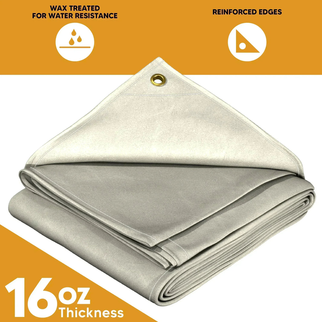 Canvas Tarps – Durable, Black & With Grommets | TarpsPlus